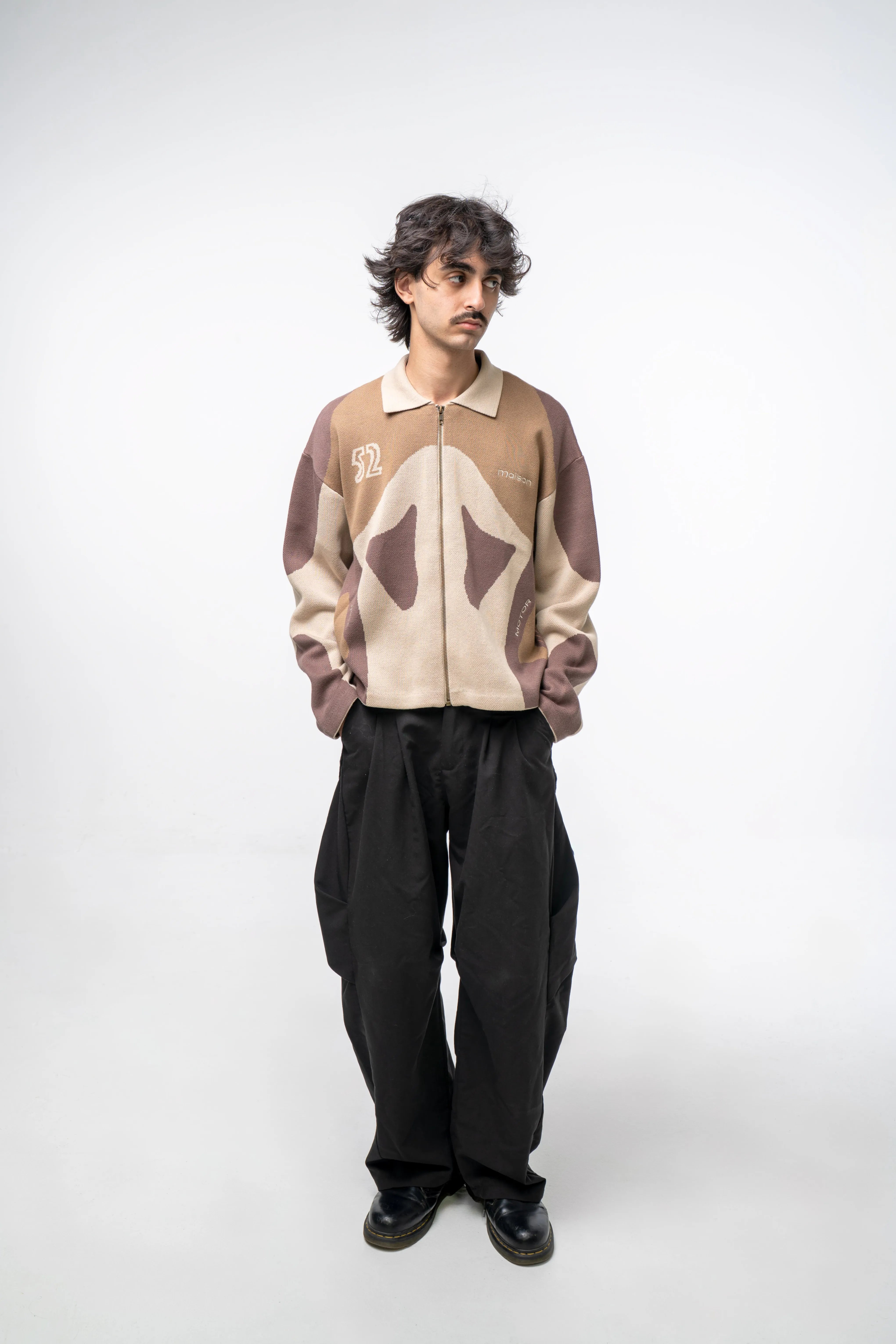 MOTOR JACKET BROWN - MAISONRJCP